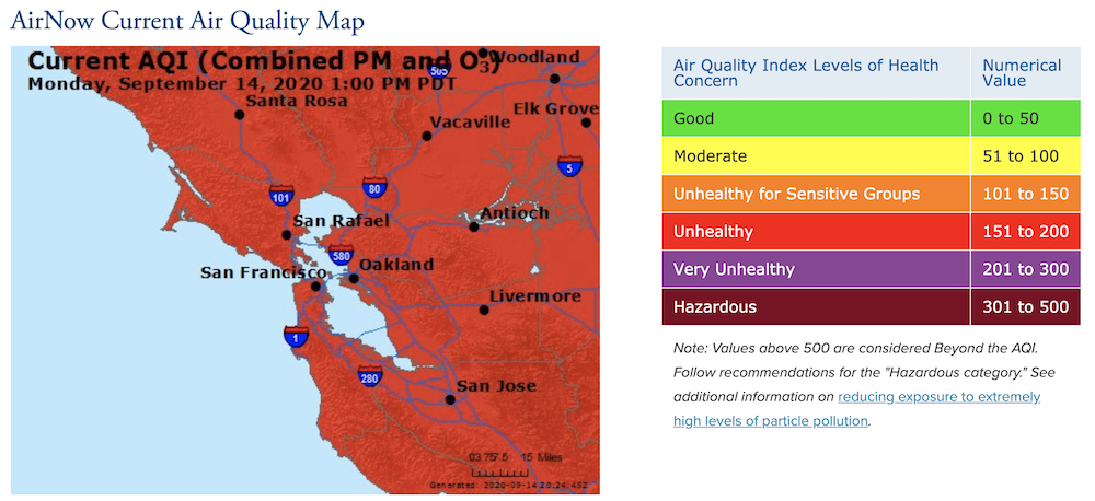 Bay Area air quality to remain unhealthy thru most of the week ...