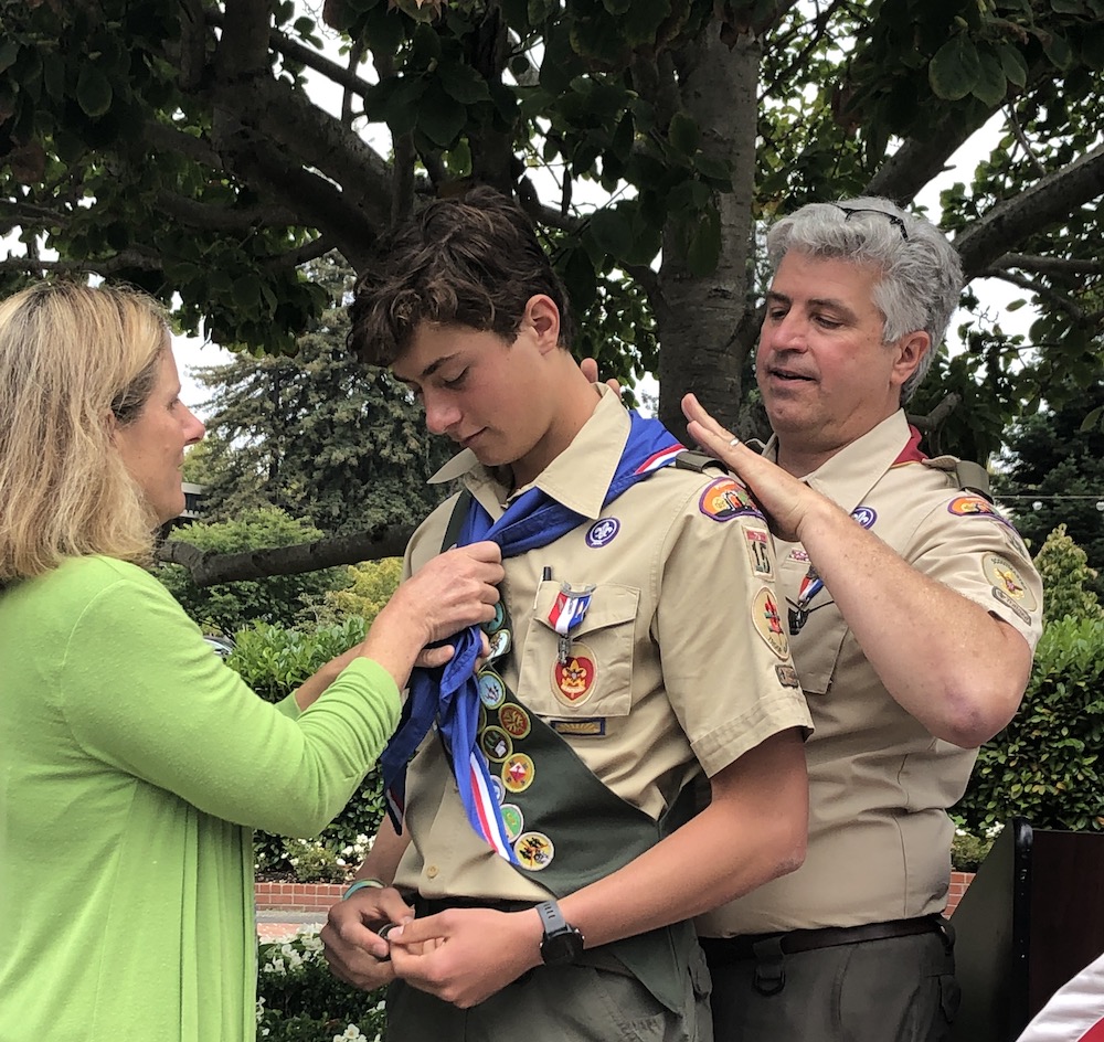 After a COVID year, Ryan Tripp and Stewart James honored at Eagle Scout ...