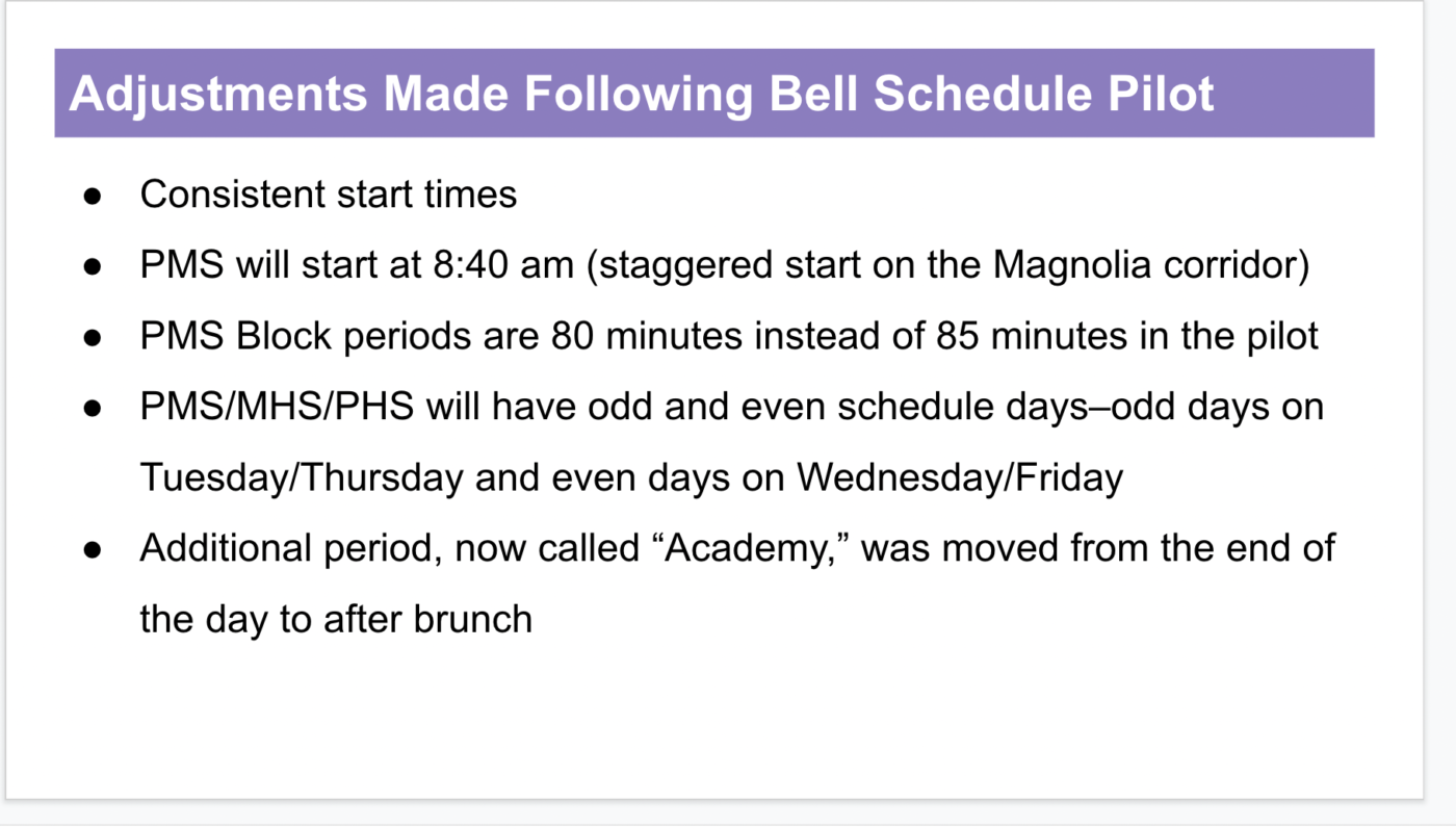 School Board approves new PHS principal, bell schedules, and more ...