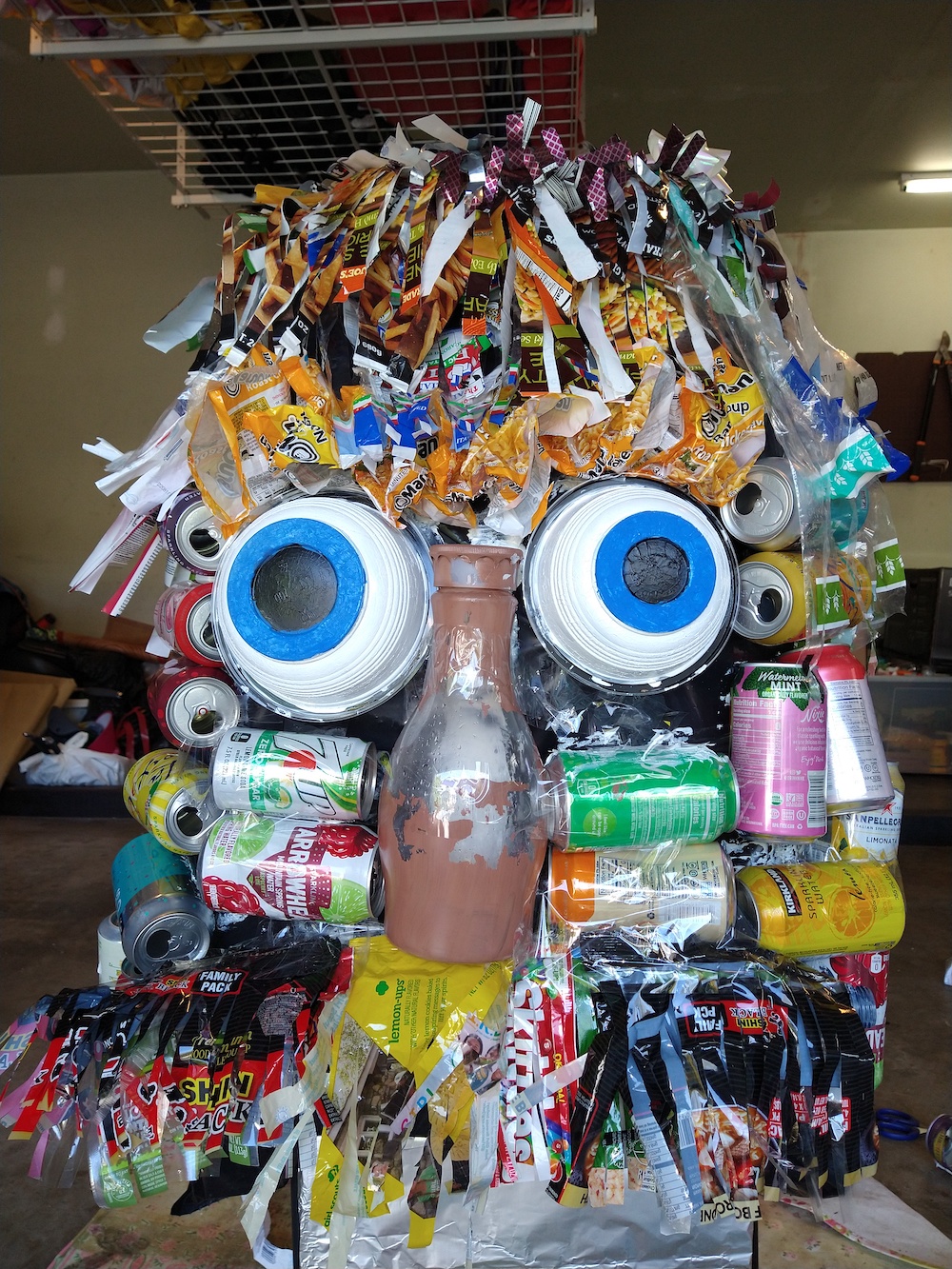 Girl Scouts create art from trash | Piedmont Exedra
