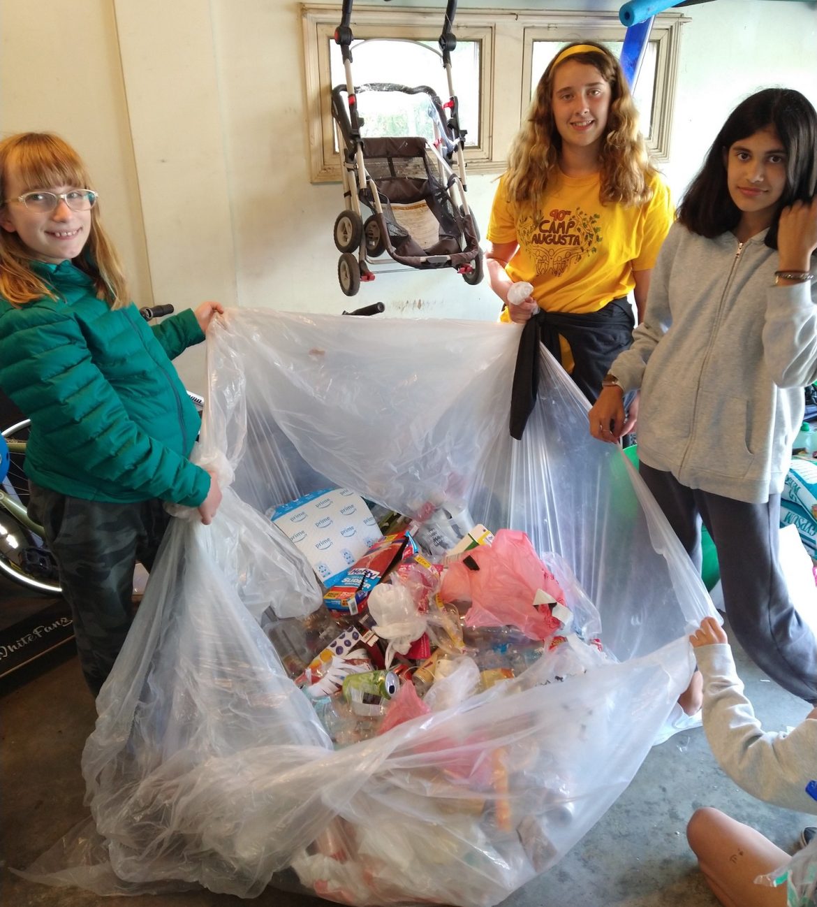 Girl Scouts create art from trash | Piedmont Exedra