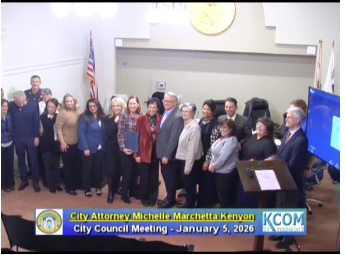 City bids farewell to long-serving city attorney Michelle Kenyon ...
